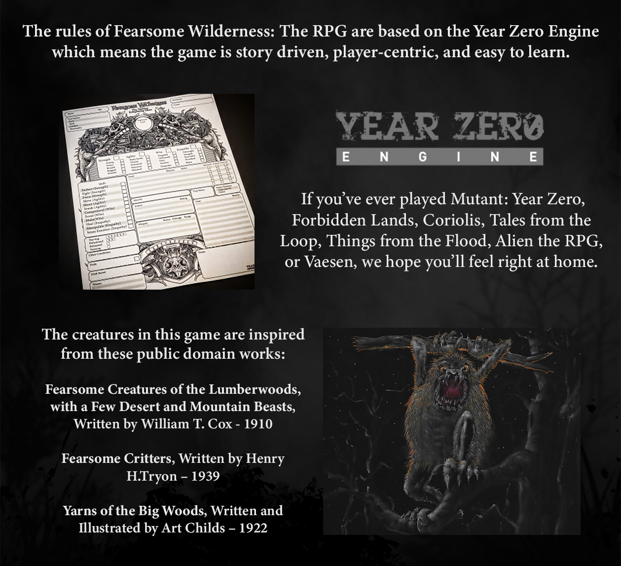 Fearsome Wilderness: The Roleplaying Game – QM Direct
