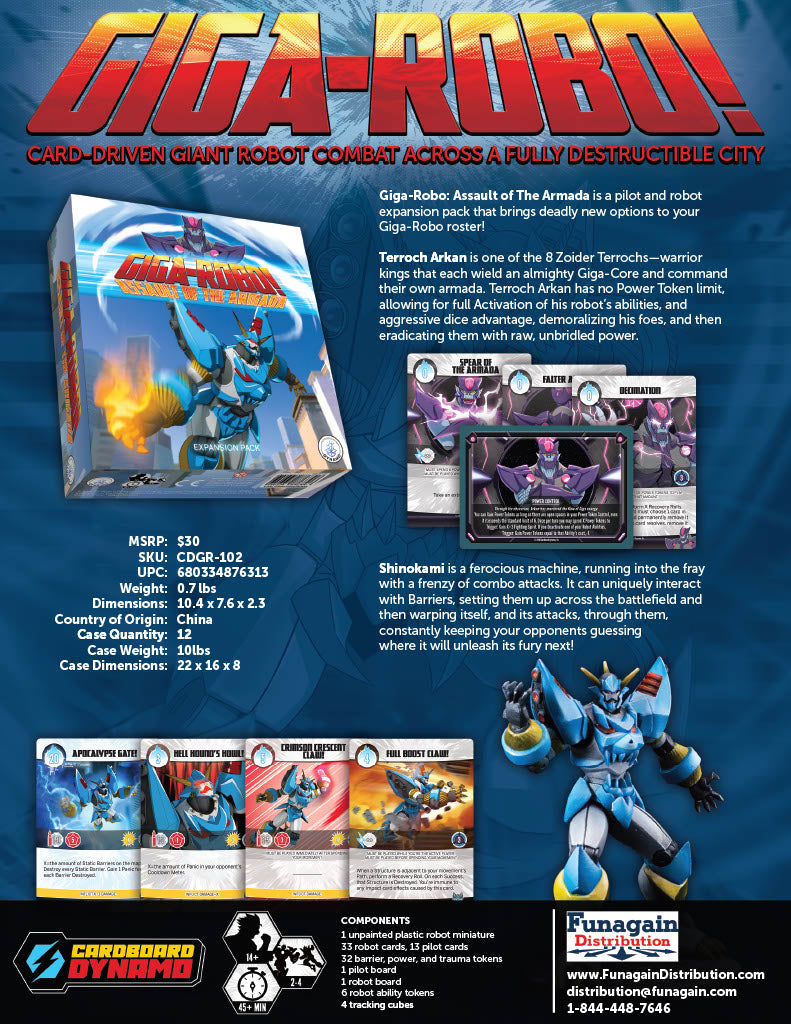 Giga-Robo!: Assault of the Armada Expansion Pack (Backorder) – QM Direct